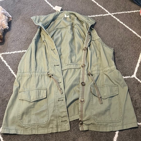 Maurices | Jackets & Coats | Nwt Olive Lace Up Back Vest | Poshmark